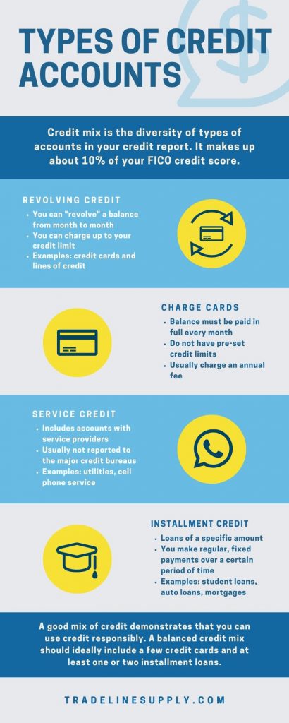 Credit Mix: Should You Care About Types of Credit? [Infographic]