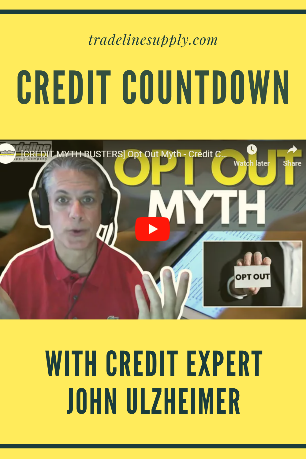 Pre-screened Credit Card Opt-Out—Credit Myth Busting